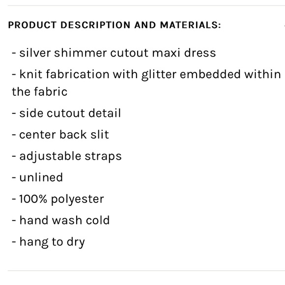 12th Tribe | Dresses | 2th Tribe Josefine Silver Shimmer Cutout Dress ...